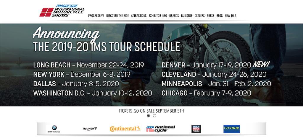The Progressive International Motorcycle Shows 2019 and 2020 Tour Dates ...