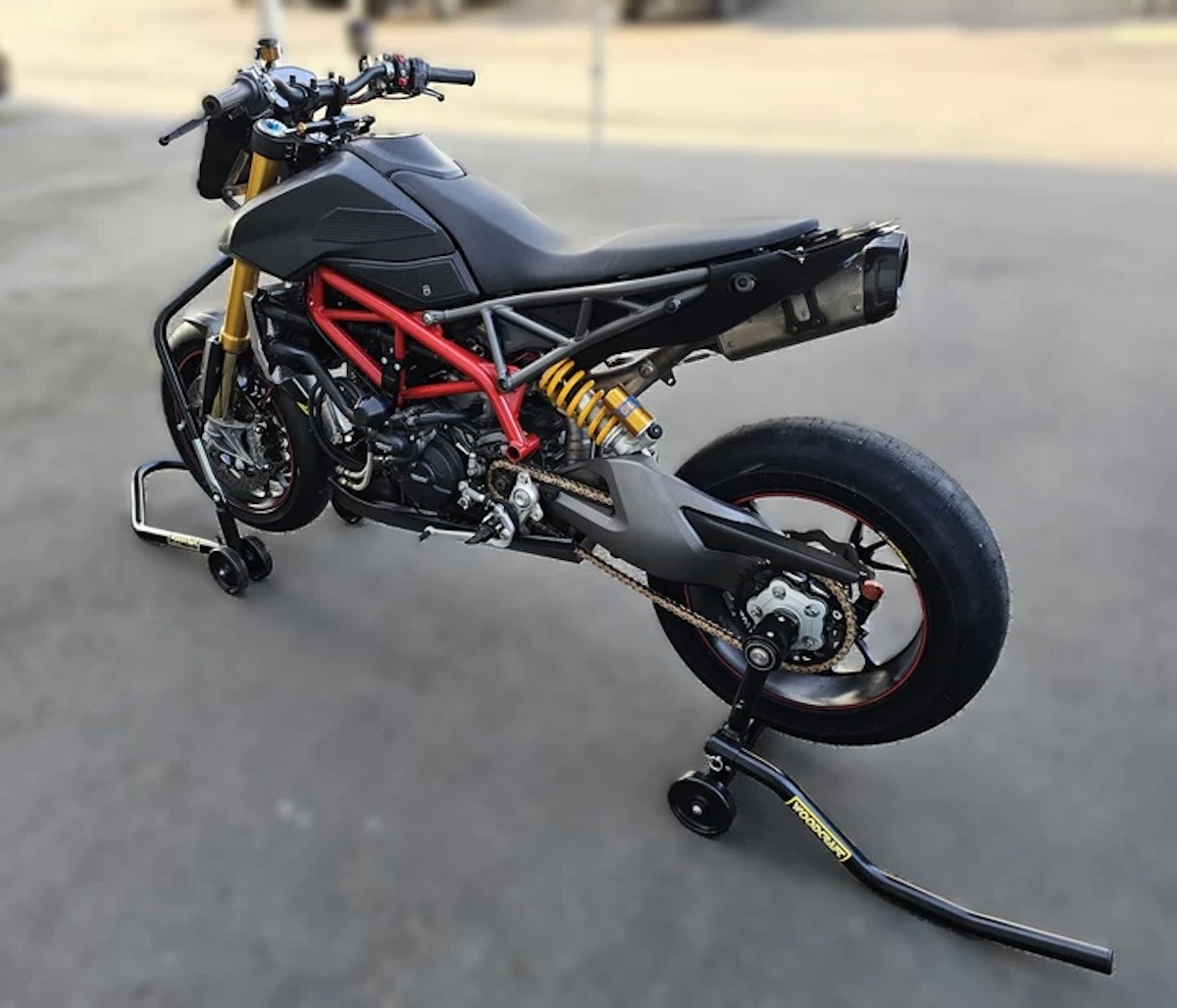 Woodcraft Single-Sided Swingarm Stand - SportBikes Inc Magazine